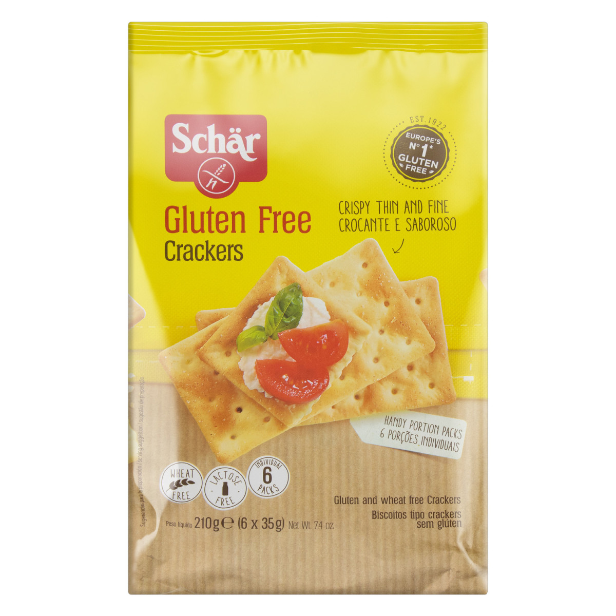 Biscoito Tipo Crackers Sem Glúten SCHAR 210g Biscoito Tipo Crackers Sem Glúten SCHAR 210g