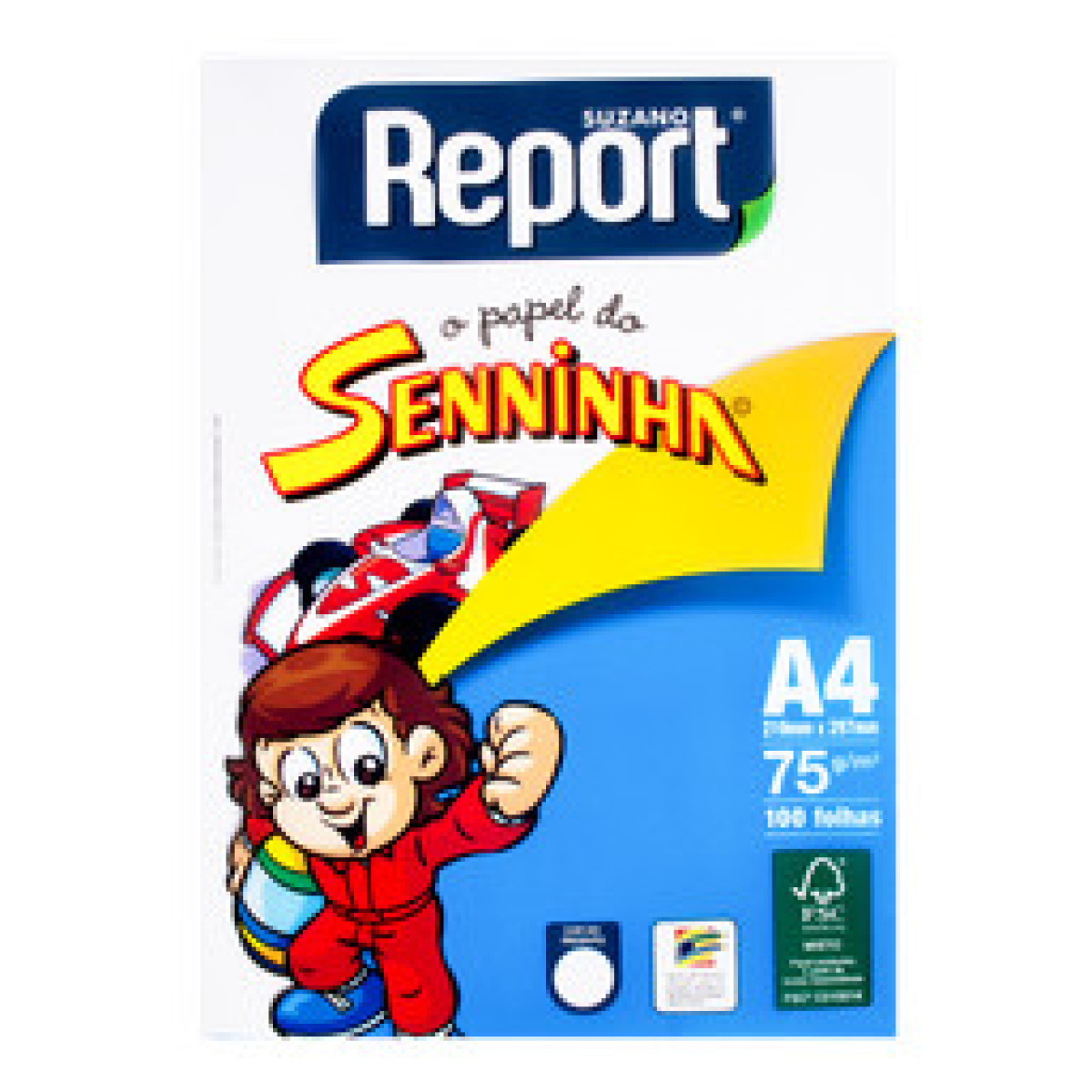 Papel Sulfite Branco A4 Com 100 Folhas 75g Chamequinho