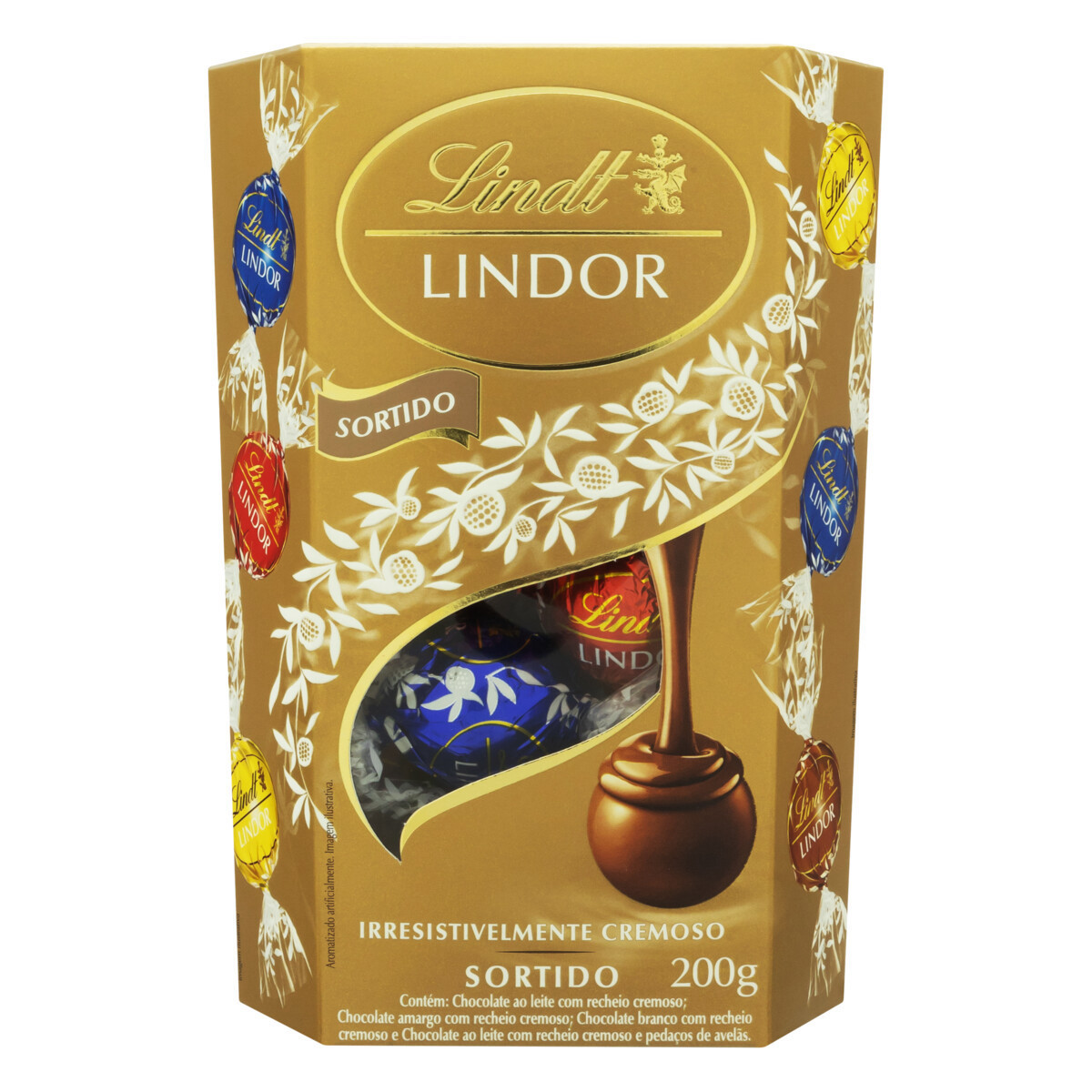 Chocolate Lindor Balls Sortidos Lindt 200g